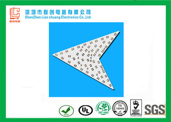 Trilateral 0.8 mm Aluminum PCB , aluminum clad pcb CNC Outline