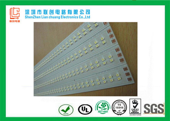 OSP 1.6mm  led aluminum pcb , white solder mask LED Light board