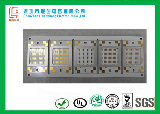 2.4mm  Aluminium pcbimmersion gold 1X5 array board BGA encapsulation