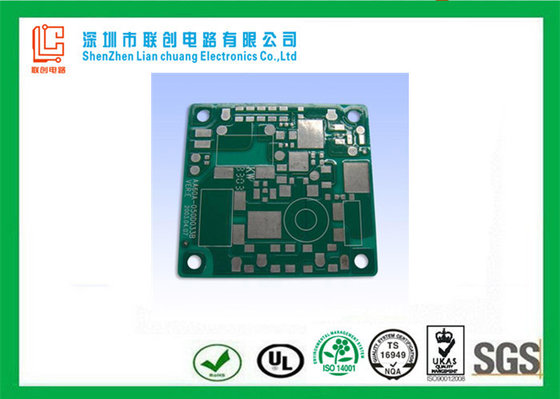 Industrial control board 3.0mm green PCB 2 layer 2oz Finish Copper