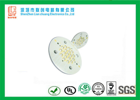 Medical equipment 2.0mm Aluminum PCB white solder mask Immersion gold