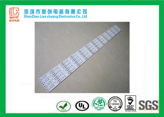 1.6mm Aluminium base pcb white solder mask black legend Lead free HASL