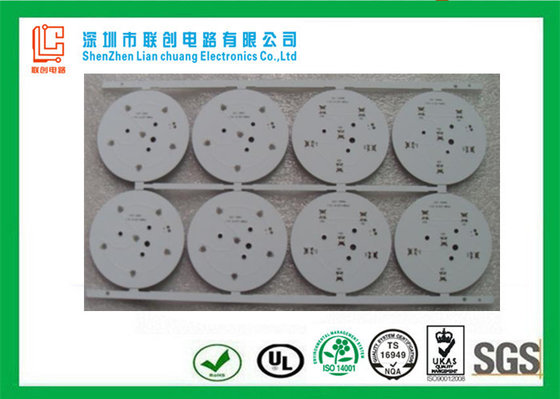2x4 Array Aluminium based pcb white solder mask , aluminium pcb manufacturer