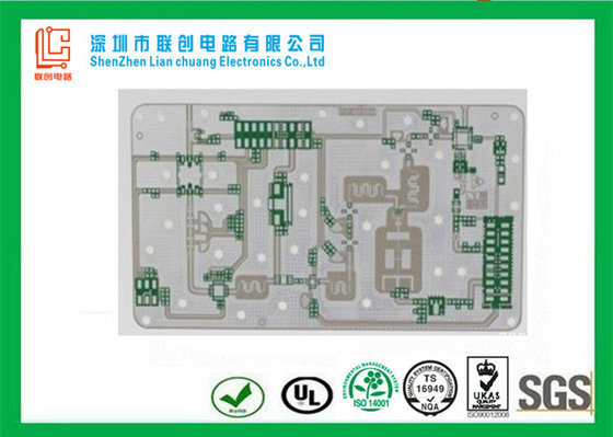2 layer High frequency pcb  Rogers Green soldermask Immersion Tin