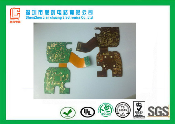 1 oz / 0.5 oz Rigid-Flexible PCB , 6 layer rigid flex circuit boards