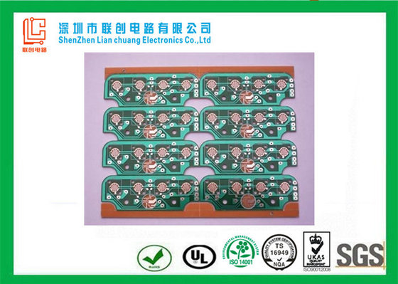 Ενιαίο πλαισιωμένο νικέλιο επένδυσης PCB 94HB, PCB πράσινο UL ΣΠΑΔΊΚΩΝ 1.00mm/ROHS