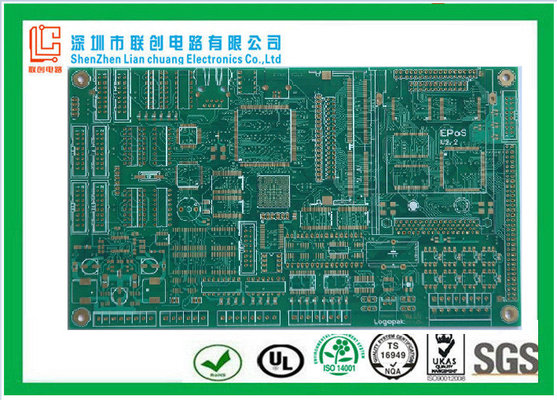 High TG170 FR4 12L immersion gold impedance PCB ENIG ( Au=2u" ) ISO14001