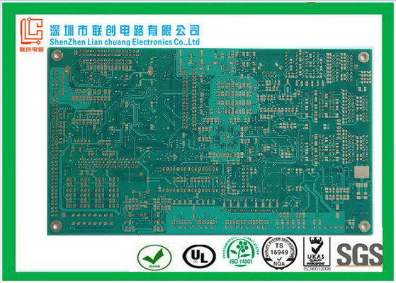 High TG170 FR4 12L immersion gold impedance PCB ENIG ( Au=2u" ) ISO14001