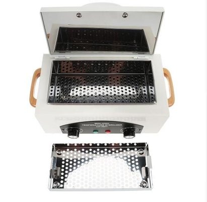 High Temperature UV Sterilizer Box Nail Art Tool Sterilizer Box with Hot Air Disinfection Cabinet For Salon Nail Art Equ