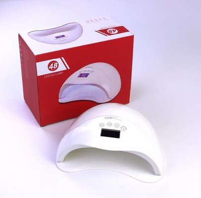 two hand 48W Dual UV LED Nail Lamp Nail Dryer Gel Polish Curing Light with Bottom 30s/60s/99s Timer LCD display