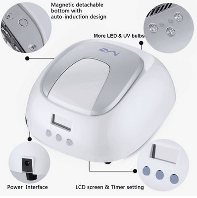 Melodysusie nuevo diseño de uñas UV Lampara secador 48W LED lampara lampara de curado de uñas de Gel Polish uñas Nail Ar