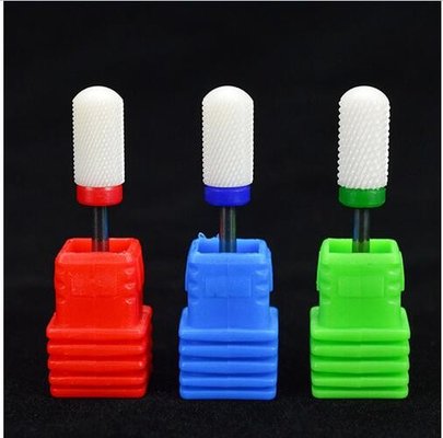 1pcs White Ceramic Milling Cutter Nail Drill Bit Nail Art Electric Polish Tool Drills Manicure Grinding Machine Device S