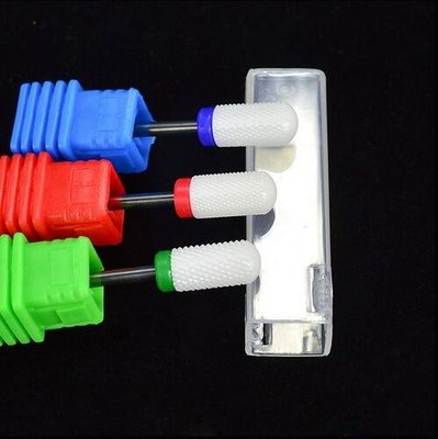 1pcs White Ceramic Milling Cutter Nail Drill Bit Nail Art Electric Polish Tool Drills Manicure Grinding Machine Device S