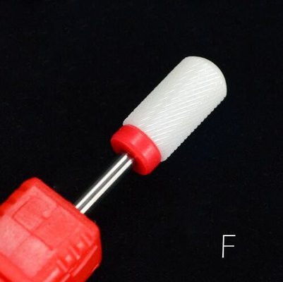 1pcs White Ceramic Milling Cutter Nail Drill Bit Nail Art Electric Polish Tool Drills Manicure Grinding Machine Device S