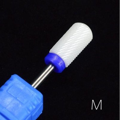 1pcs White Ceramic Milling Cutter Nail Drill Bit Nail Art Electric Polish Tool Drills Manicure Grinding Machine Device S