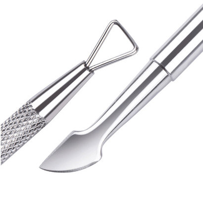 1 Pc Silver Rose Gold Stainless Steel Triangle Stick Rod UV Gel Remover Nail Cuticle Pusher Manicure Nail Art Tool Acces