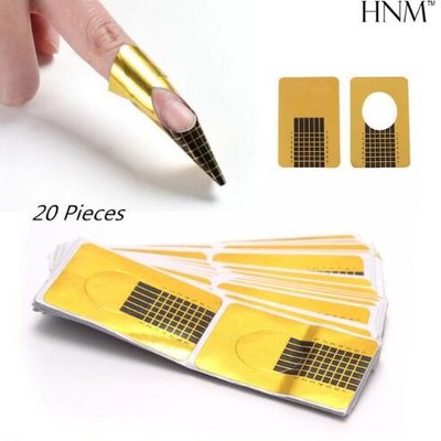 500 pcs Purple Fish Shape Nail Art Extension Guide Form Nail Tips Stickers Maincure Professional Nail Polish Tip Roll DI