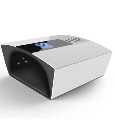 48W/60W Dual UV LED Lamp Nail Dryer Gel Polish Curing Light with LCD Display Screen,White & Black