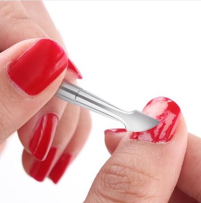 Triangle Stick Rod UV Gel Polish Remover Culticle Pusher Stainless Steel Manicure Nail Art Tool for Removing Gel Varnish