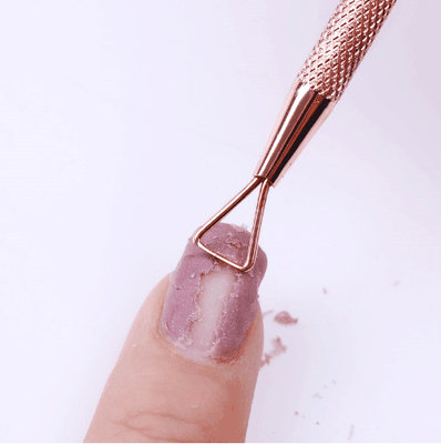 Triangle Stick Rod UV Gel Polish Remover Culticle Pusher Stainless Steel Manicure Nail Art Tool for Removing Gel Varnish