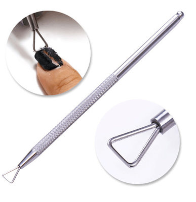 Triangle Stick Rod UV Gel Polish Remover Culticle Pusher Stainless Steel Manicure Nail Art Tool for Removing Gel Varnish