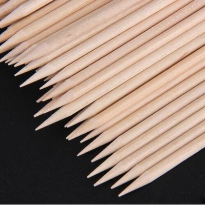 80-100pcs Nail Art Cuticle Pusher Orange Wood Stick Cuticle Pusher Remover Manicure Pedicure Care Pusher Beauty Nails To