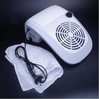 40W Strong Nail Art Suction Dust Collector 110V/220V with US/EU Plug Salon Nail Vacuum Cleaner for Filing Acrylic UV Gel