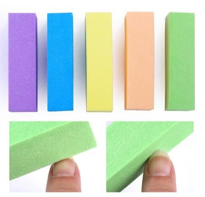 Pink White Colorful Nail Files Set Sanding Sponge Buffers Block Grinding Polishing 4/10 Pcs Manicure Nail Art Tool Kit