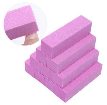 Pink White Colorful Nail Files Set Sanding Sponge Buffers Block Grinding Polishing 4/10 Pcs Manicure Nail Art Tool Kit