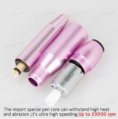 Professional Electric Nail Drill Pen 6 Bits Nail Nursing Kit 100-240V Pedicure & Manicure Polish Machine Nail Art Tool