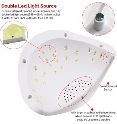 SUN5 Series 48W UV LED Lamp Nail Dryer Dual UV Nail Lamp For Curing UV Gel Nail Polish With Sensor Smart Timer lamp for