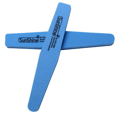 10 Pcs Hot Sell Sunshine Fancy Nail File 100/180 Buffer Sponge Manicure Tool Designs Tofu Article Polishing Sand Files