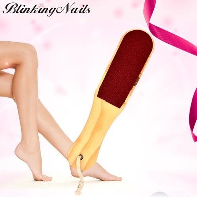 BlinkingNails Wooden Foot Care Tool Pedicure Foot File Pedicure Metal Voetrasp Flat Foot Callus Remover Eelt Rasp Corn R