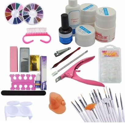 36W UV Gel Nail lamp for Nail Dryer Gel Nail Polishes Kit Manicure Extension Set False French Tips Sanding Files Manicur