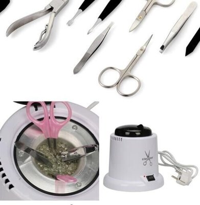 High Temperature Sterilizer &Disinfection Box for Nipper Tweezers Tools Clean Sterilizers Pot Nail Art Tool