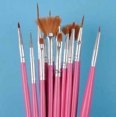 15 pcs/set Nail Art Decorations Brush Tools Professional Nail Art Brushes Painting Pen for False Nail Tips UV Nail Gel P