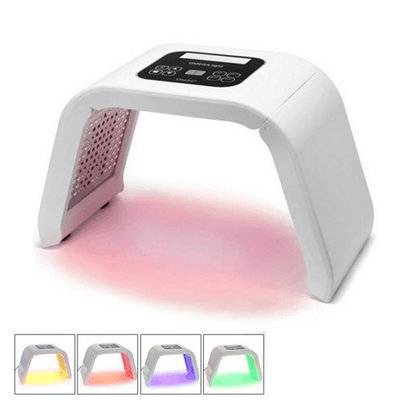 Portable LED light therapy LED skin rejuvenation device with 4 Color RED Blue Yellow Green LED light