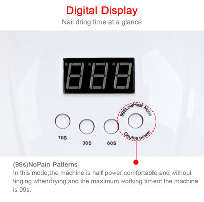 DCOVOR Dom X 54 W secador de uñas UV lámpara LED pantalla LCD 36 LED lámpara secador para curar Gel polaco detección aut