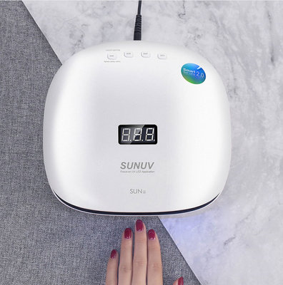 SUN4 48 W lámpara UV para uñas manicura Timer pantalla LCD mejor UV LED lámpara para SUNUV secador de uñas de Gel polaco