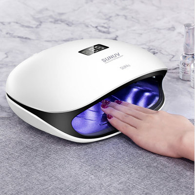 SUN4 48 W lámpara UV para uñas manicura Timer pantalla LCD mejor UV LED lámpara para SUNUV secador de uñas de Gel polaco