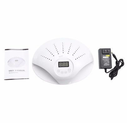 Nail lámpara secadora 48 W doble UV LED 24 piezas luces Sensor inteligente para Gel de uñas polaco curado uña curado máq