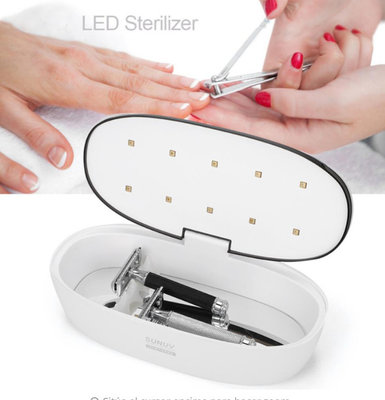 LED esterilizador Herramientas de limpieza cosmética belleza maquillaje sistemas de cepillo Herramientas de limpieza des