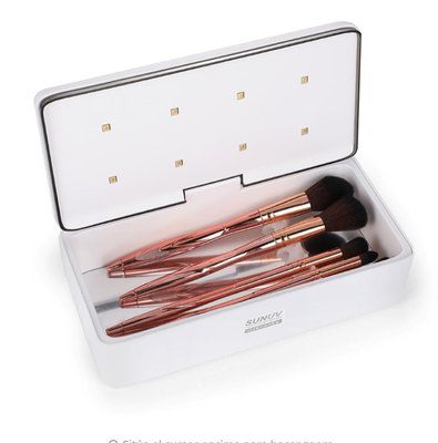 Herramientas de maquillaje LED esterilizador cepillos cosméticos Herramientas de limpieza maquillaje cepillo conjunto be