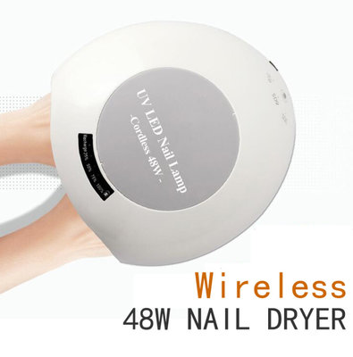 48 W recargable Uñas de gel inalámbrico recargable LED UV secador de uñas aparato para lámpara de manicura con sensor au