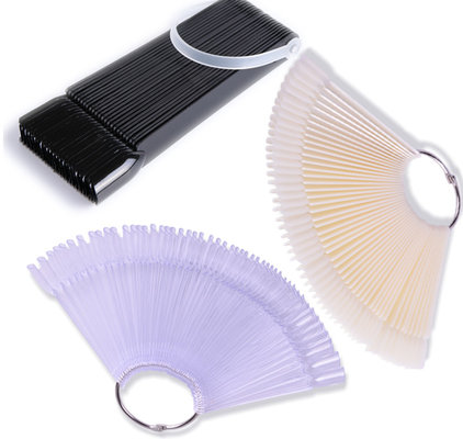 1 Unidades Tips Nail Art Display práctica Fan Nail Color Nail Polish Color muestra Nail Art manicura Material maquillaje