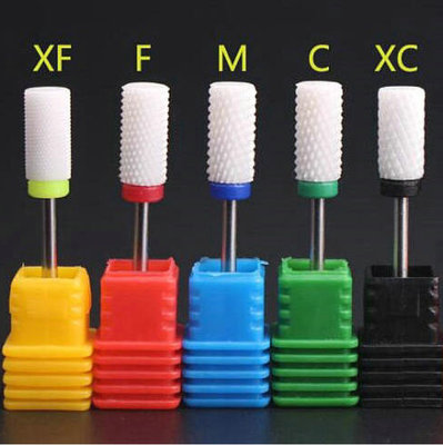 3/32 ''Bullet cerámica clavo taladro girar Burr fresa Cutter para manicura pedicura taladro eléctrico del clavo Accesori