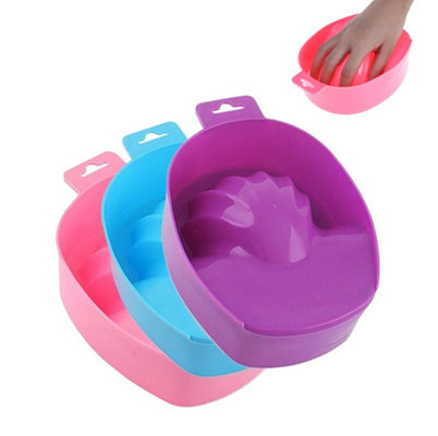 Kaizm 1 unid removedor de la colada de la mano del arte del clavo empapa tazón DIY Nail Salon Spa Bath tratamiento manic