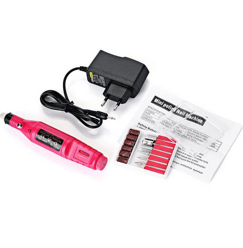 PLUG Electric Manicure Drill and Nail Accessory Grinding Machines Nail Art Tools Pen Type Nail Care Electric Grinding Ma