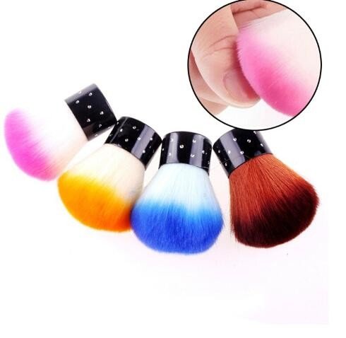 1pcs New Colorful Nail tools Brush For Acrylic & UV Gel Nail Art Dust Cleaner nail dust brushes