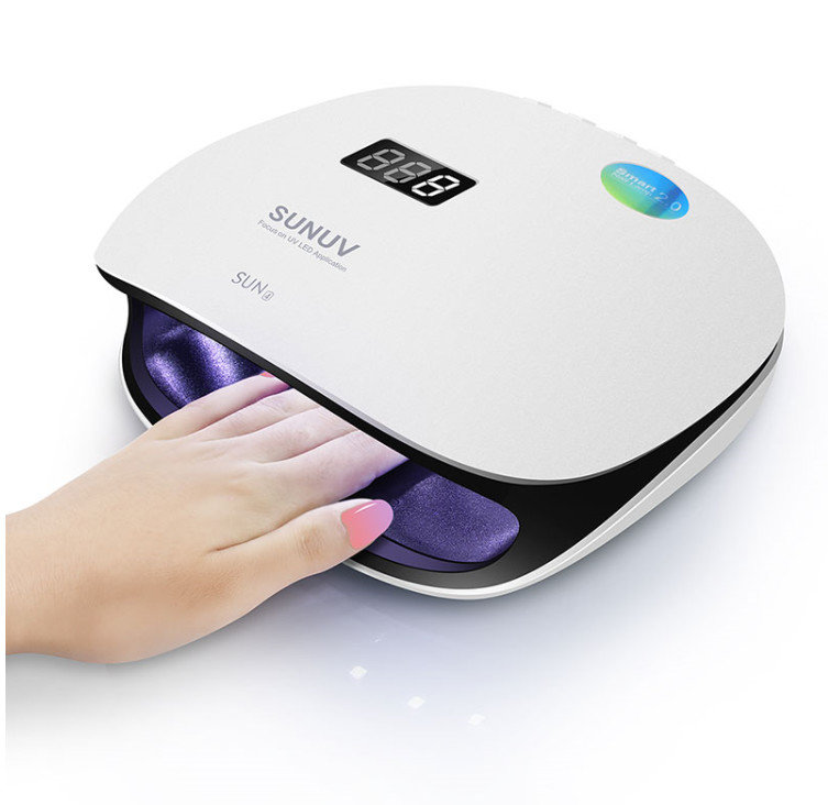 SUN4 48 W lámpara UV para uñas manicura Timer pantalla LCD mejor UV LED lámpara para SUNUV secador de uñas de Gel polaco
